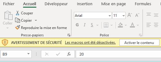 Macros VBA